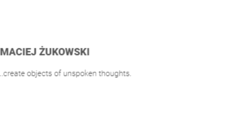 Maciej Zukowski » Maciej Żukowski